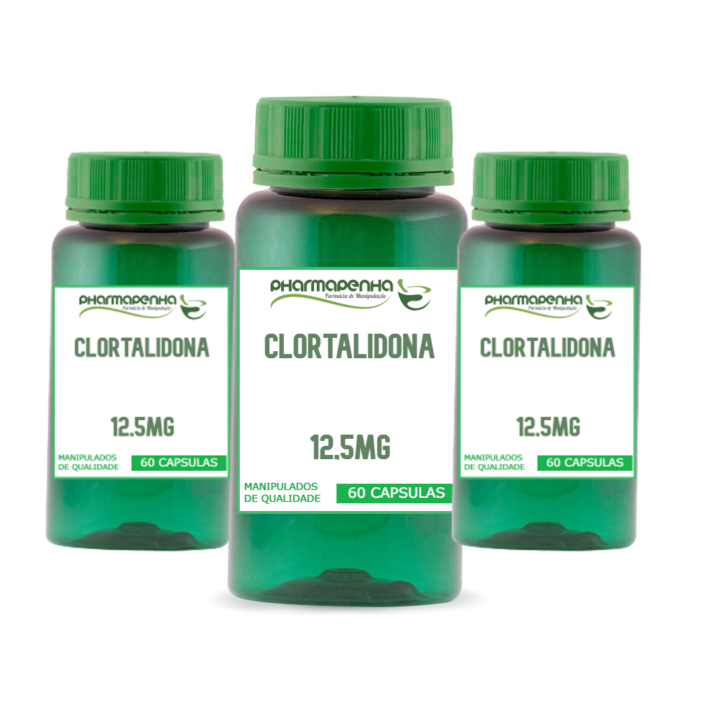 3 Potes Clortalidona 12,5mg 60 Cápsulas cada – Pharmapenha | Farmácia ...